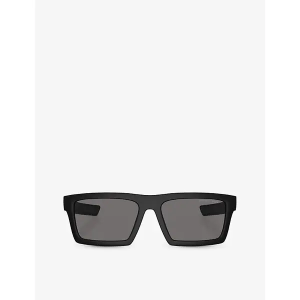 Prada Rectangle Frame Sunglasses - Black