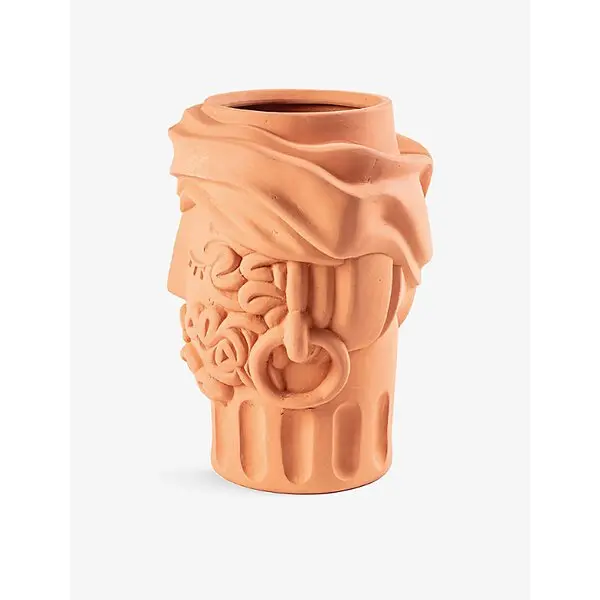 SELETTI Antonio Aricò Magna Graecia Terracotta Vase 25cm