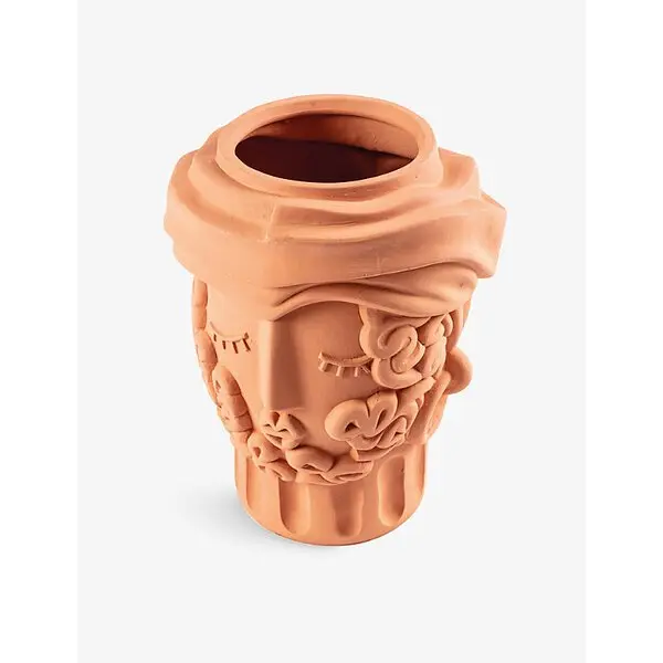 SELETTI Antonio Aricò Magna Graecia Terracotta Vase 25cm