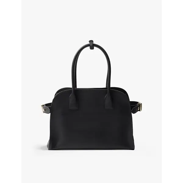 Prada Foiled-logo Leather Top-handle Bag - Black
