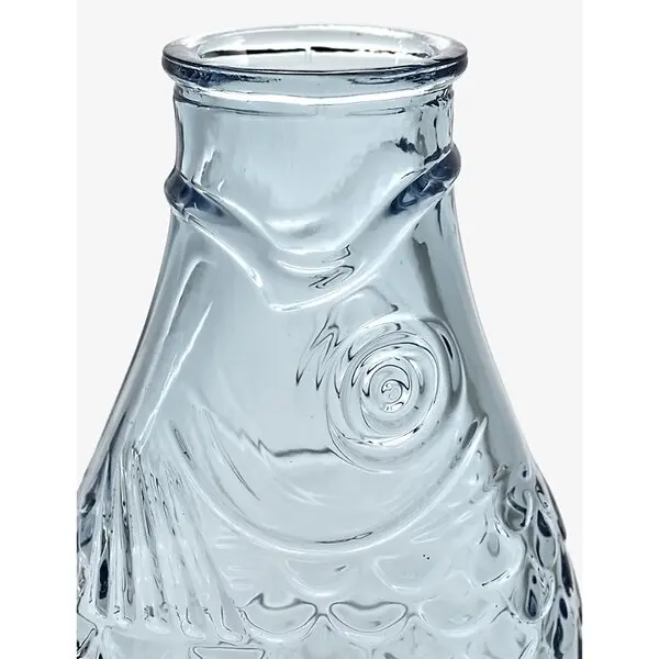 SERAX X Paola Navone Fish & Fish Glass Bottle 1l - Pale Blue