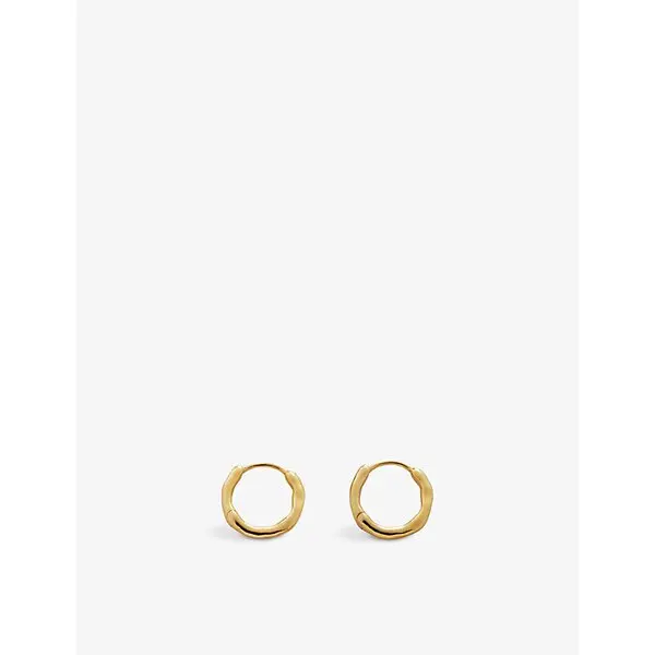 Monica Vinader Siren Muse Huggie Hoop Earrings - Gold