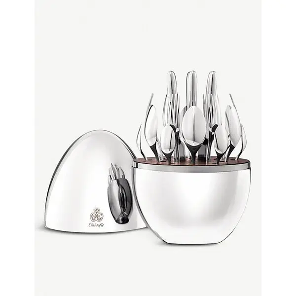 Christofle Mood Silver-plated Stainless Steel Cutlery Set Of 24 - One-color