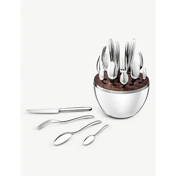 Christofle Mood Silver-plated Stainless Steel Cutlery Set Of 24 - One-color