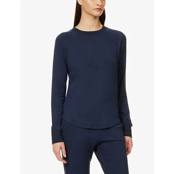 Splits59 Stretch-woven Fleece Sweatshirt - Indigo