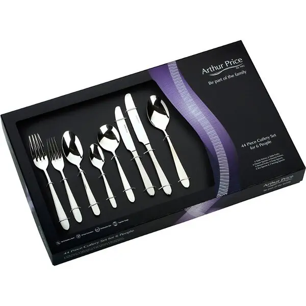 ARTHUR PRICE Willow Stainless Steel 44 Piece Cutlery Set - One-color