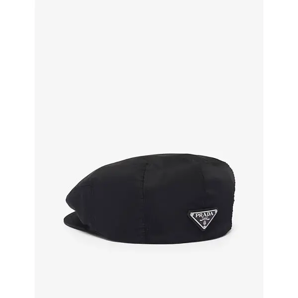 Prada Re-nylon Beret Hat - Black