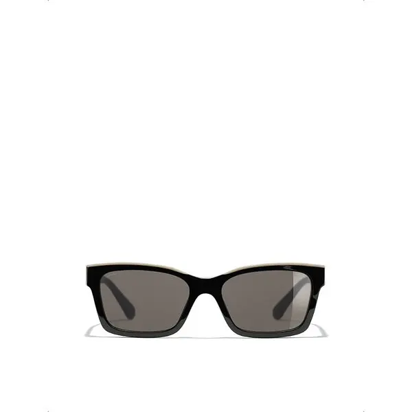 Chanel Square Sunglasses - Black