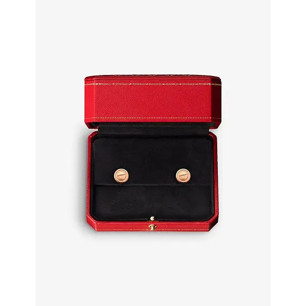 Cartier Love 18ct Rose Gold Stud Earrings - One-color