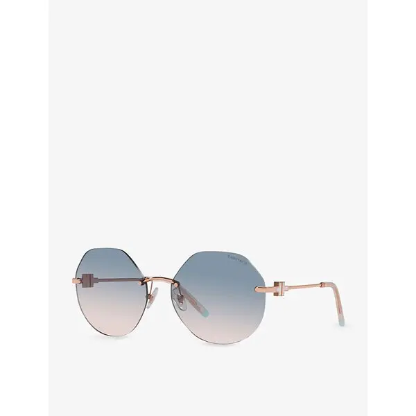 Tiffany & Co. Hexagonal-frame Sunglasses - Red