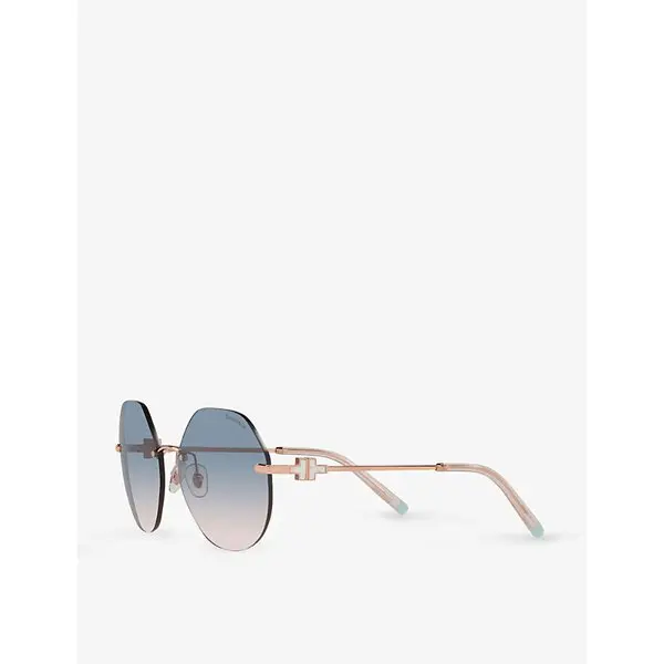 Tiffany & Co. Hexagonal-frame Sunglasses - Red