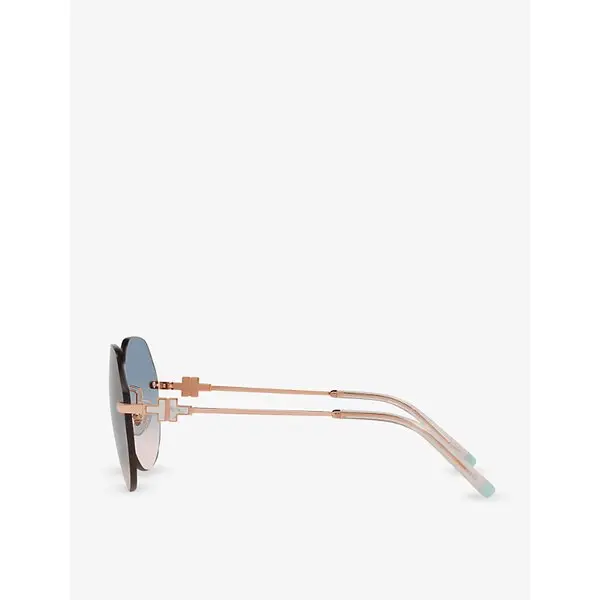 Tiffany & Co. Hexagonal-frame Sunglasses - Red