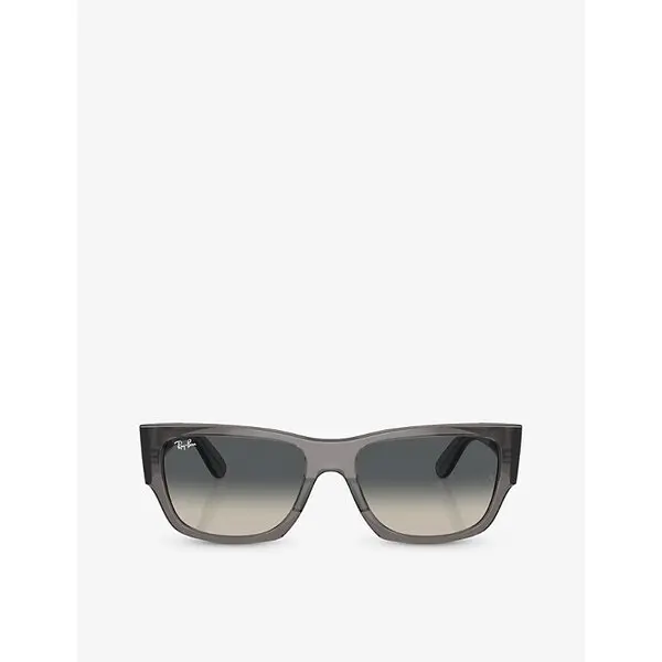 Ray-ban Carlos Rectangle Sunglasses - Grey
