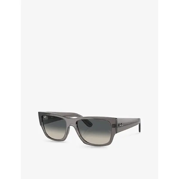 Ray-ban Carlos Rectangle Sunglasses - Grey