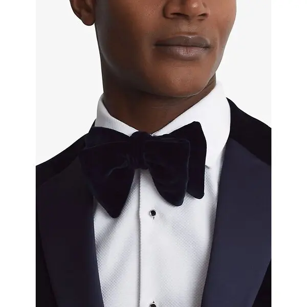REISS Hike Double-layered Bow Tie - Navy