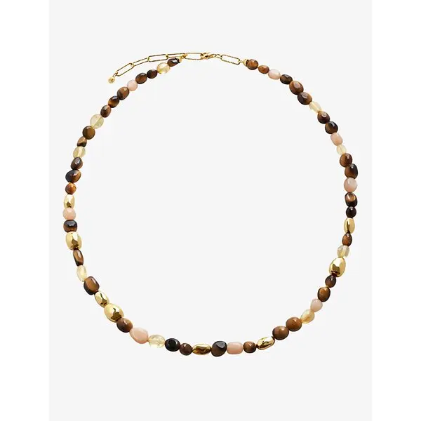 Monica Vinader Rio Beaded Necklace - Yellow Gold