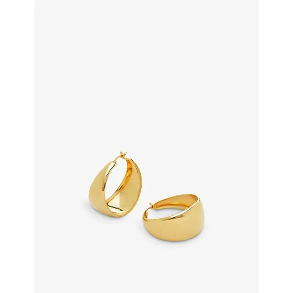 Monica Vinader X Kate Young Hoop Earrings - Yellow Gold