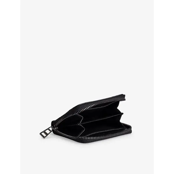 Zadig&Voltaire Mini Zv Wing-embellished Textured-leather Purse