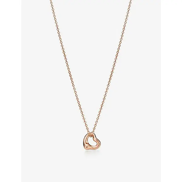 Tiffany & Co. Elsa Peretti® Open Heart Necklace - 18k Rose Gold