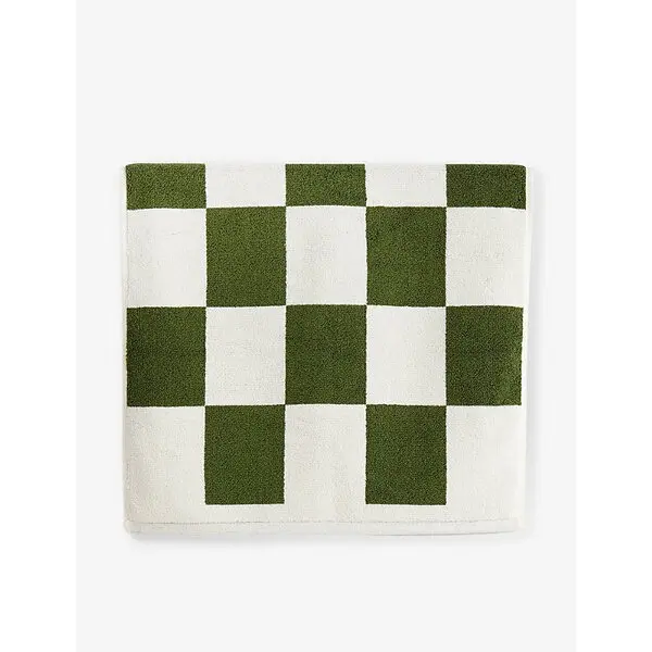 HAY Check-pattern Cotton Bath Towel