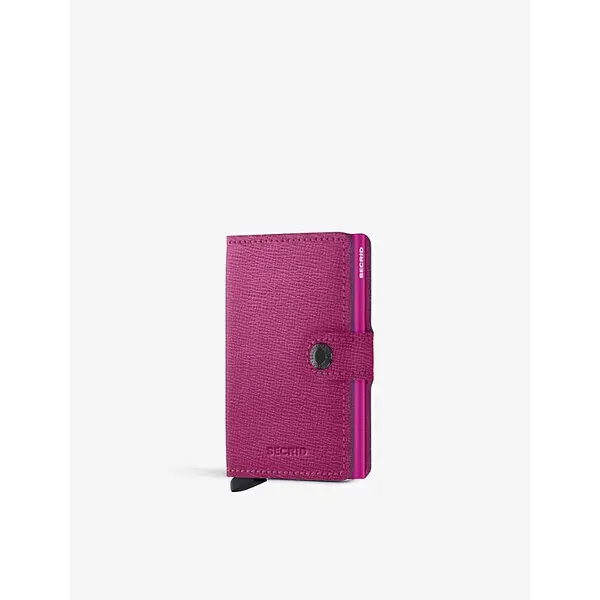 SECRID Miniwallet Grained-leather And Aluminium Wallet - Mc-fuchsia