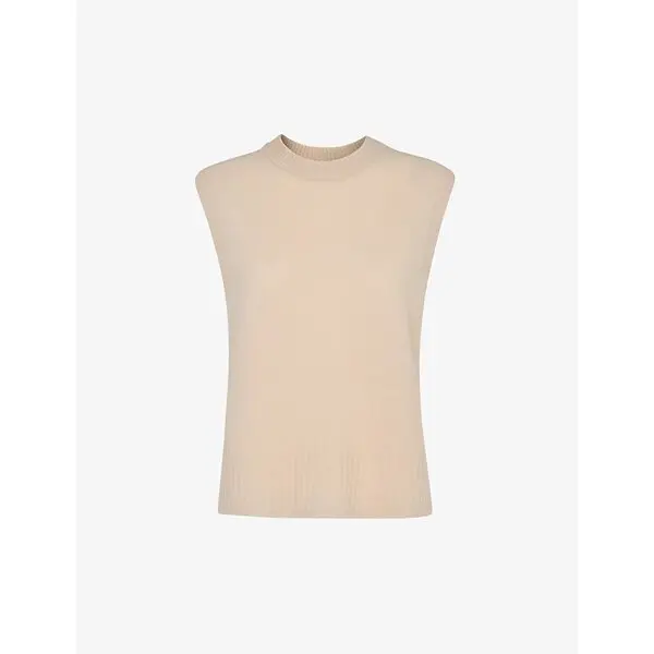 Whistles Sleeveless Wool Tank Top - Cream
