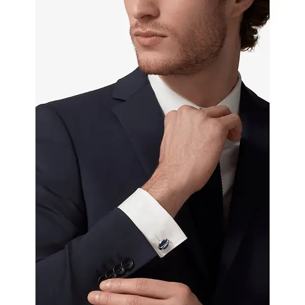 Cartier Ballon Bleu De Palladium-plated Sterling- Cufflinks