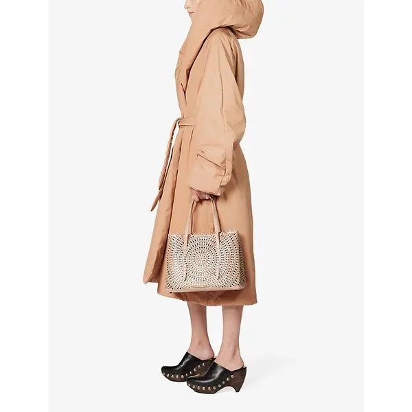 Alaïa Mina 32 Laser-cut Leather Tote Bag