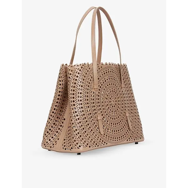 Alaïa Mina 32 Laser-cut Leather Tote Bag