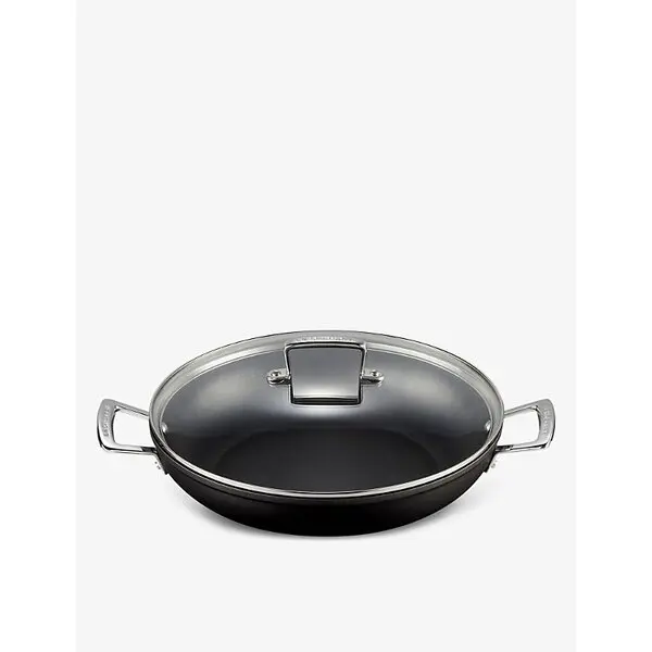 LE CREUSET Toughened Non-stick Shalllow Aluminium Casserole Dish With Glass Lid - One-color