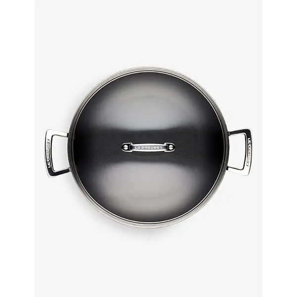 LE CREUSET Toughened Non-stick Shalllow Aluminium Casserole Dish With Glass Lid - One-color