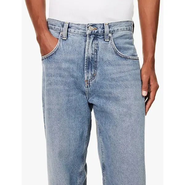 AGOLDE Tapered-leg Denim Jeans - Ratio (md Indigo W/tint)