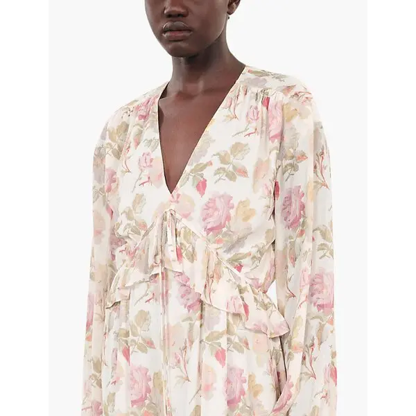 the kooples floral silk dress The Kooples - Random Flowers Short Silk Dress
