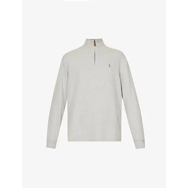 Polo Ralph Lauren Regular-fit Cotton-jersey Sweatshirt - Andover Heather
