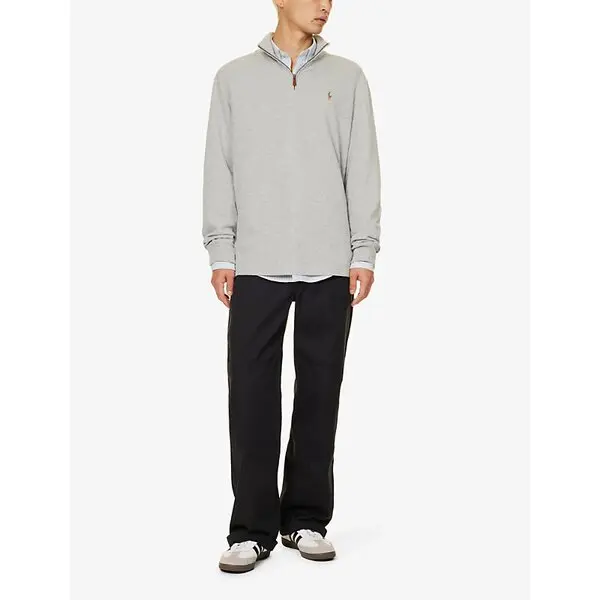 Polo Ralph Lauren Regular-fit Cotton-jersey Sweatshirt - Andover Heather