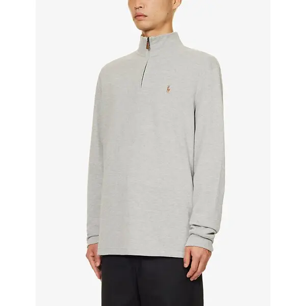 Polo Ralph Lauren Regular-fit Cotton-jersey Sweatshirt - Andover Heather