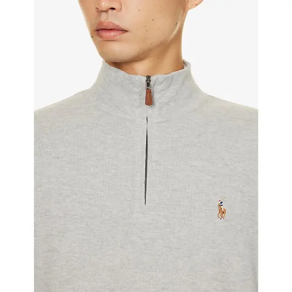 Polo Ralph Lauren Regular-fit Cotton-jersey Sweatshirt - Andover Heather