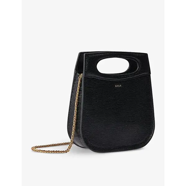 Soeur Cheri Mini Leather Cross-body Bag - Black