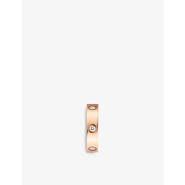Cartier Love 18ct And 0.46ct Diamond Ring - Rose Gold