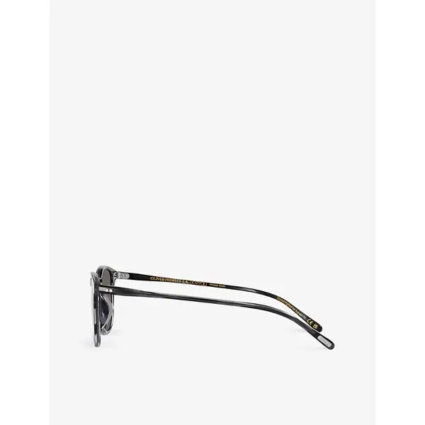 Oliver Spencer Finley Rectangular Sunglasses - Green/white