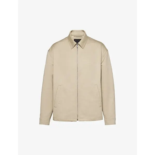 Prada Brand-patch Regular-fit Cotton Jacket