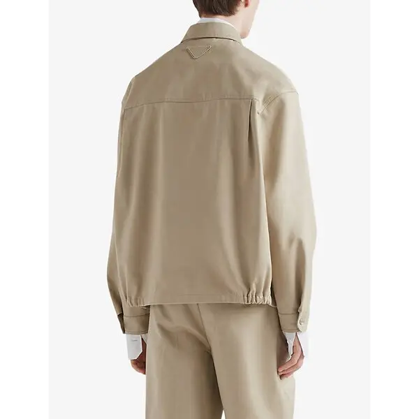 Prada Brand-patch Regular-fit Cotton Jacket