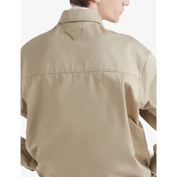Prada Brand-patch Regular-fit Cotton Jacket
