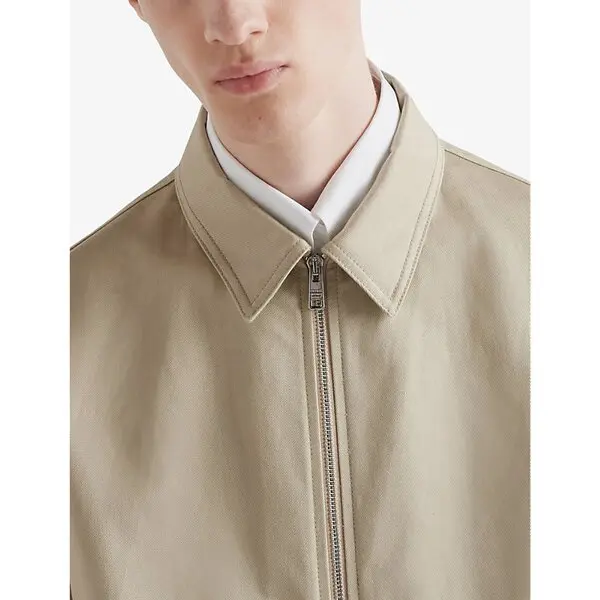 Prada Brand-patch Regular-fit Cotton Jacket