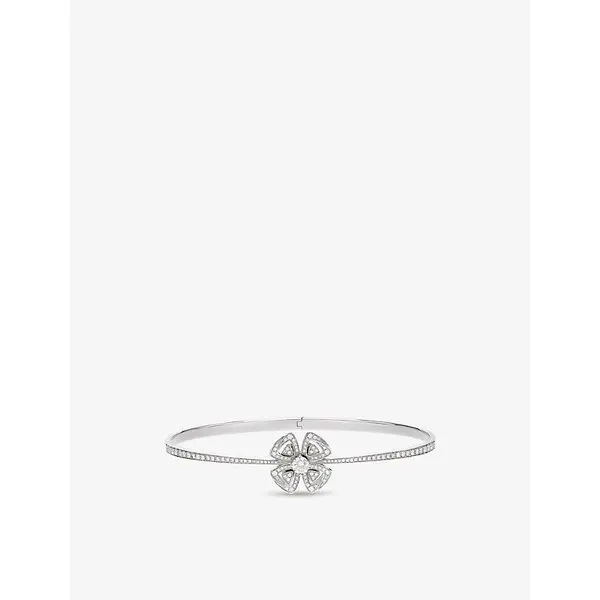 BVLGARI Fiorever Diamond White Gold Bangle