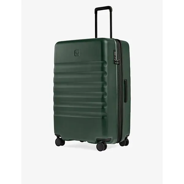 ANTLER Icon Stripe Large Hard-shell Polycarbonate Suitcase - Green