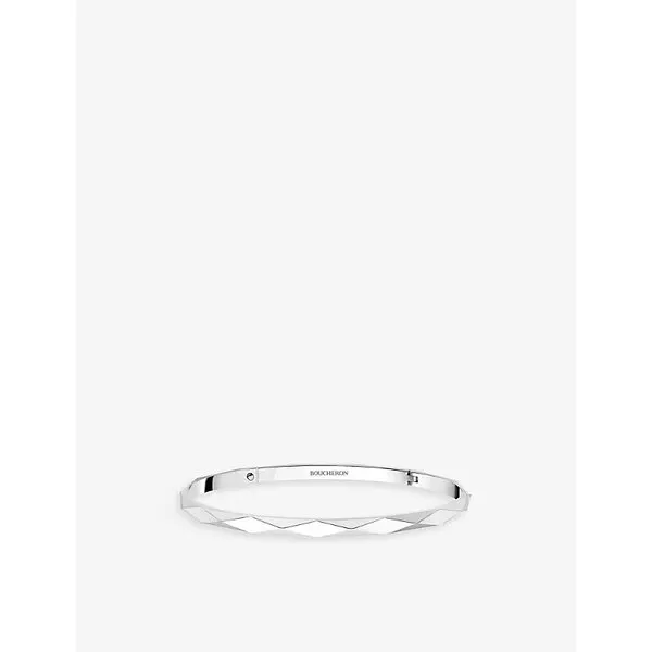 Boucheron Facette 18ct White-gold Bangle Bracelet
