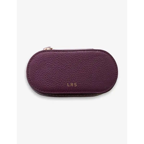 Monica Vinader Logo-embossed Zipped Leather Jewellery Box