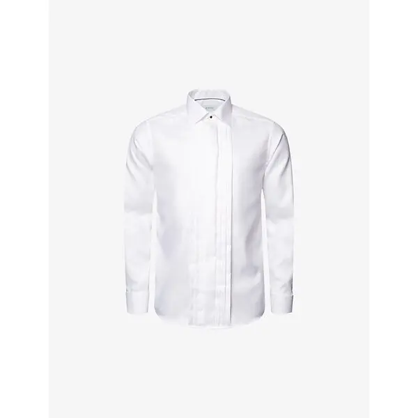 eton men's contemporary fit white twill dress shirt reviews Rosemary Cotton Belted Shirt Dress Fit and Flare main image 0
