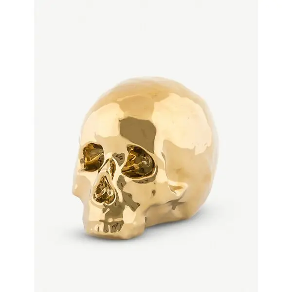 SELETTI Skull Procelain Ornament 15cm